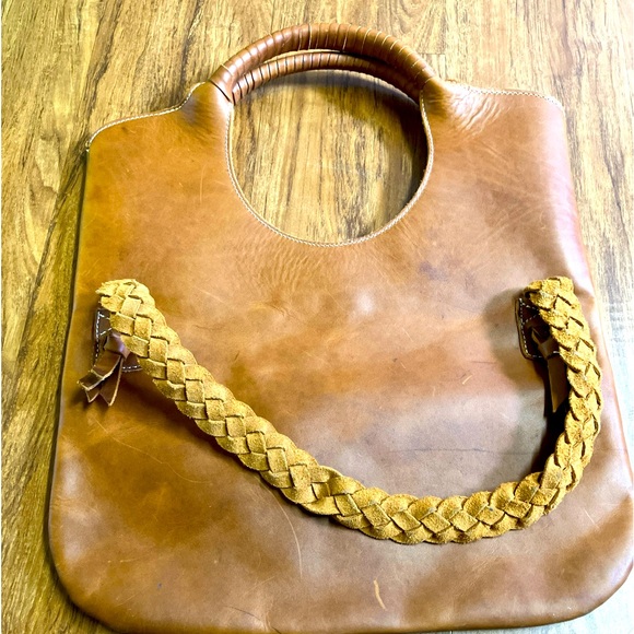 Hand Crafted | Bags | Large Handmade Leather Womens Brown Tote Purse ...